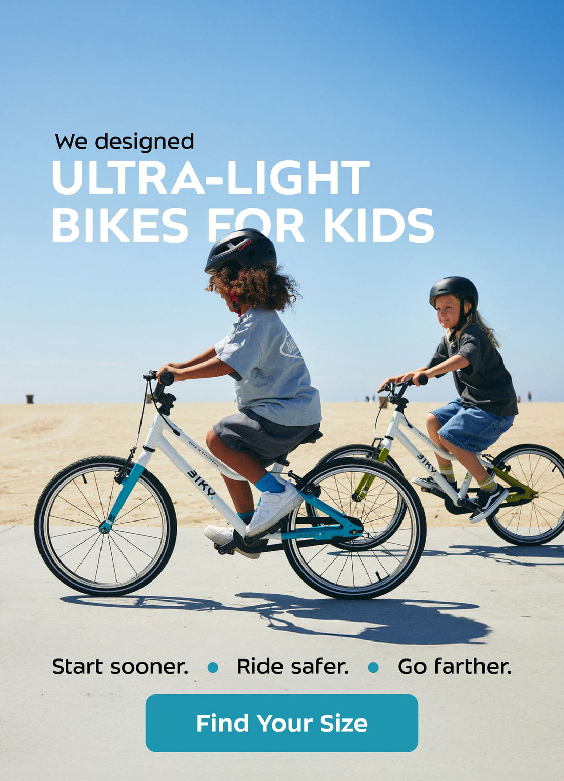 BIKY™ - lightest, easy-to-ride and easy-to-carry kids bikes on market!
